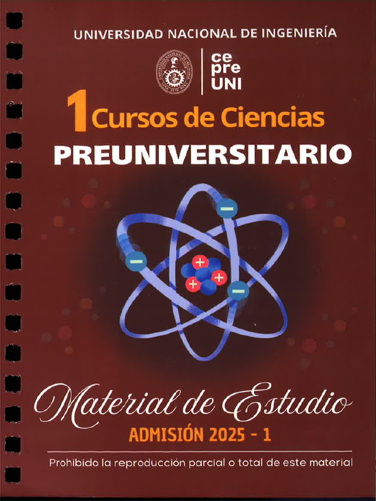 1° Material de estudios CIENCIAS 2025-1 | PDF
