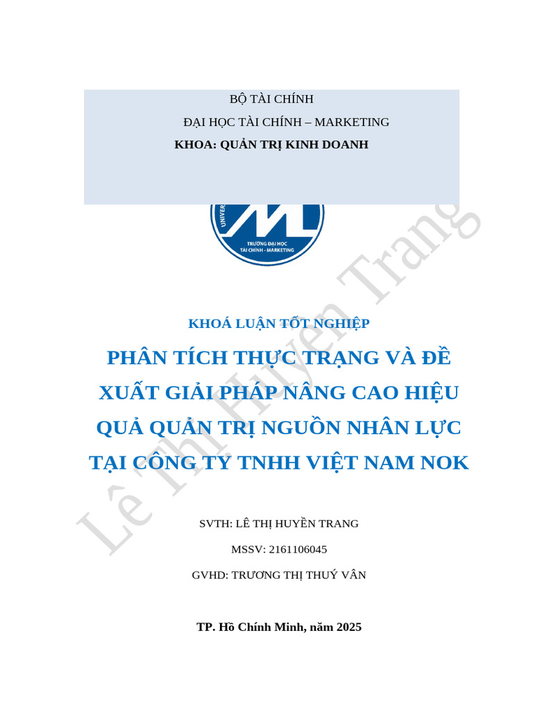 KLTN Lethihuyentrang 2161106045 | PDF