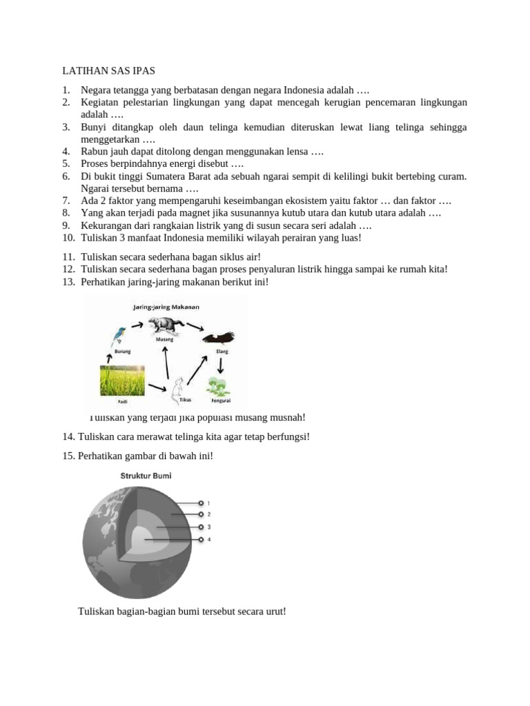 LATIHAN SAS IPAS | PDF