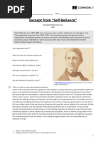 Self Reliance by Ralph Waldo Emerson (TEXT) | PDF | Ralph Waldo Emerson ...