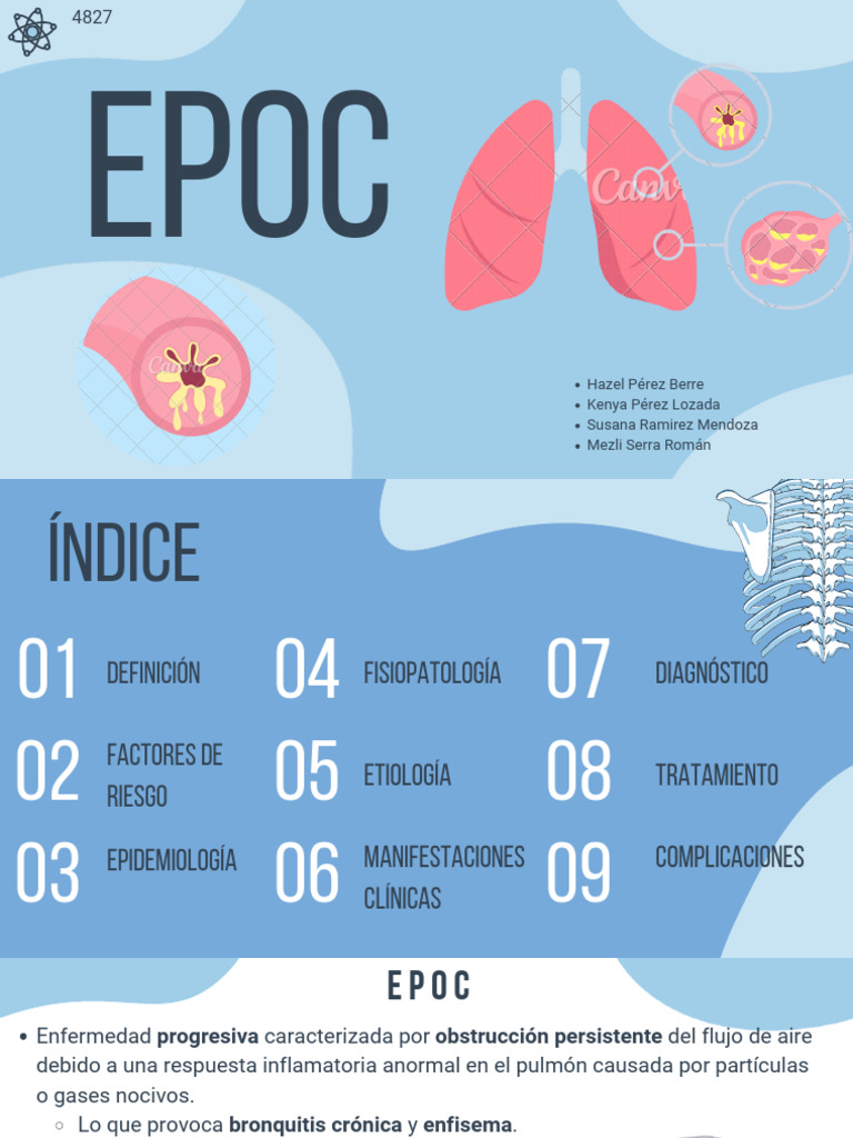 EPOC | PDF | Enfermedad pulmonar obstructiva crónica | Bronquitis