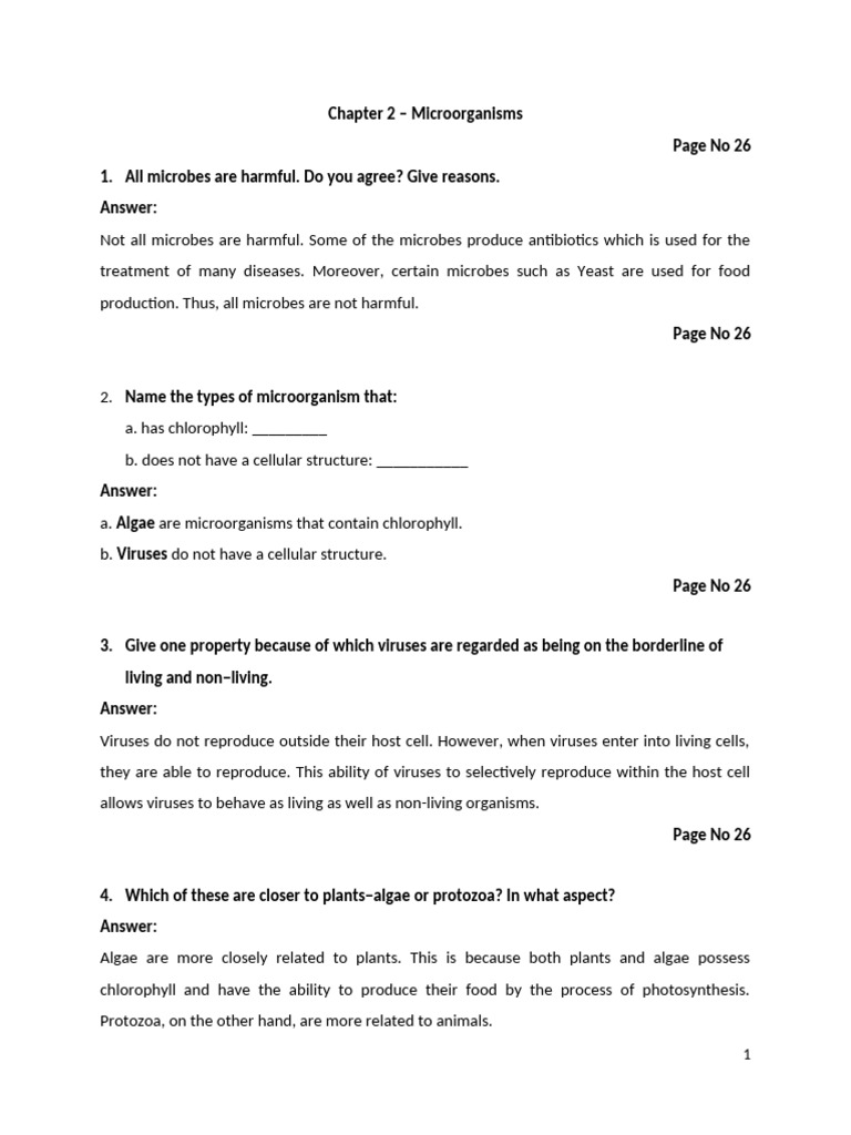Chapter 2 - Microorganisms | PDF | Microorganism | Bacteria
