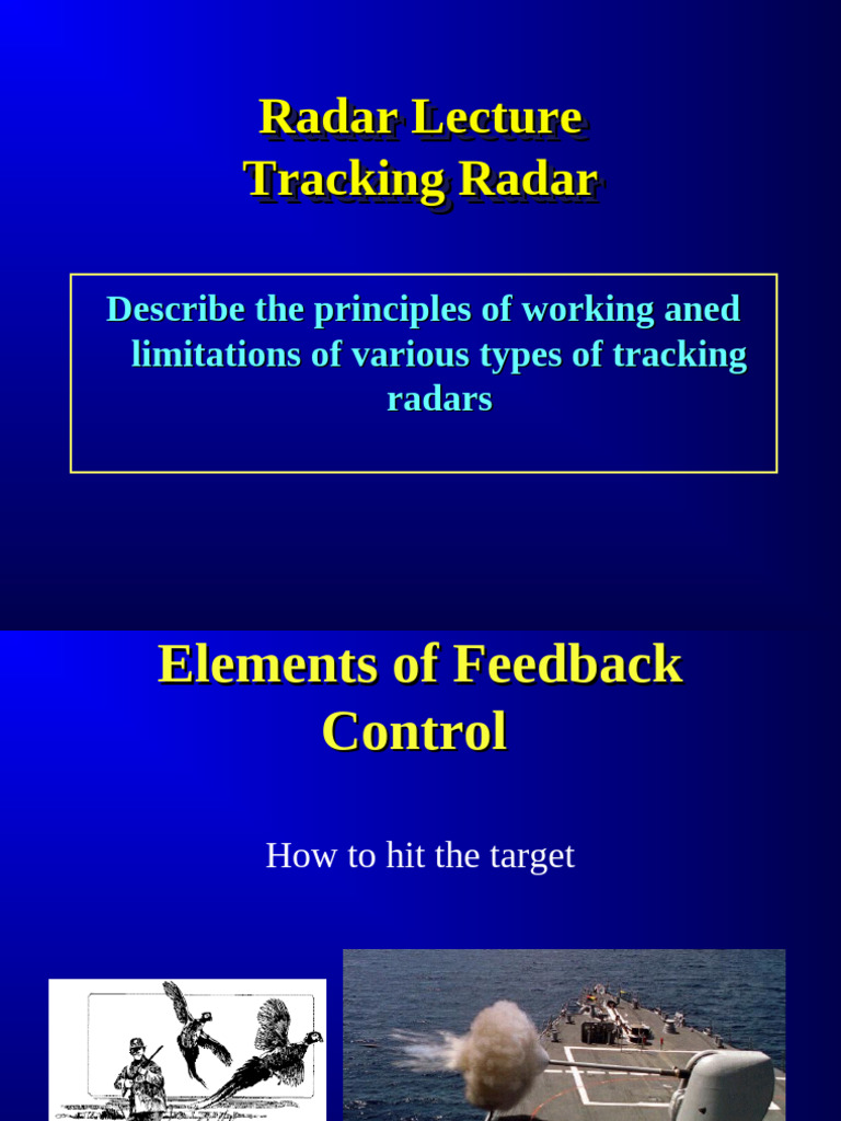 Tracking Radar Principles Mod | PDF | Wireless | Electrical Engineering