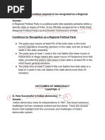 Handwritten Notes Class 10 Political Parties | PDF