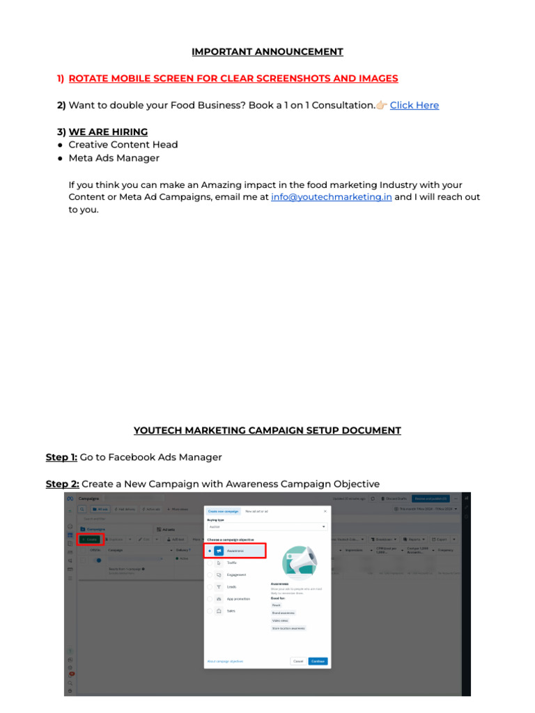 Campaign Setup Document | PDF