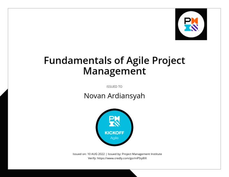 PMI Fundamentals of Agile Project Management | PDF