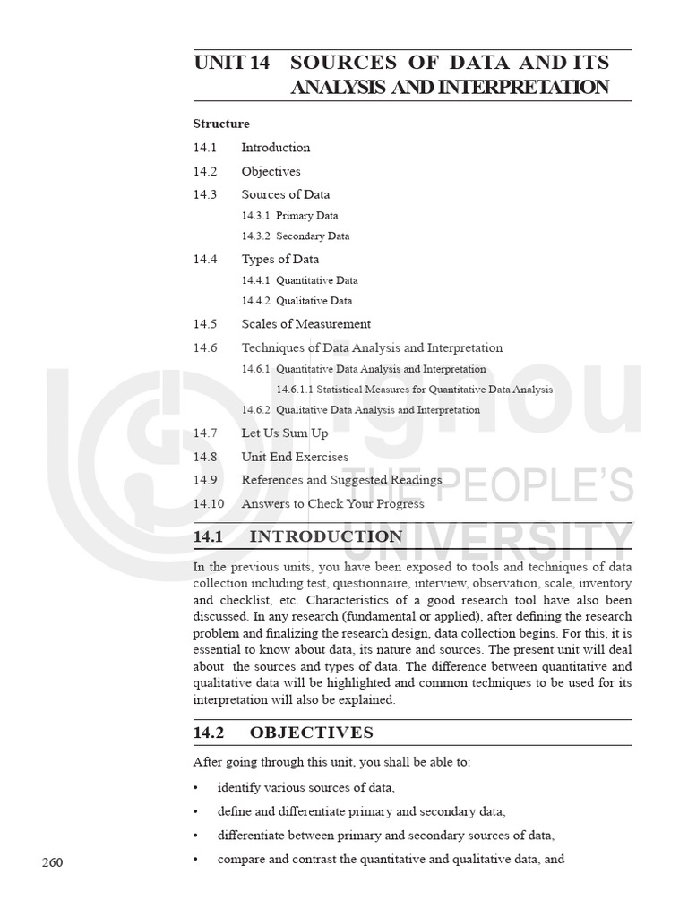 Unit-14 (1)_250107_085512 | PDF | Level Of Measurement | Statistics