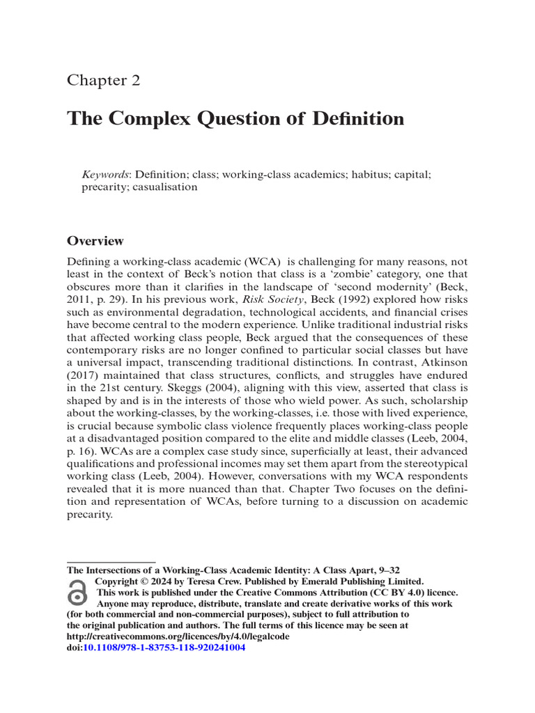 NVRSDD_(cap.2)_The Complex Question of Definition | PDF | Identity ...
