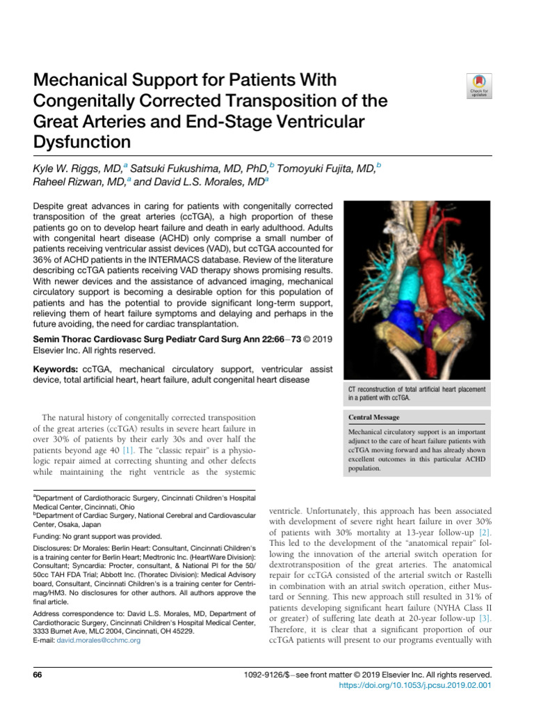 10 1053@j Pcsu 2019 02 001 | PDF | Heart | Cardiothoracic Surgery