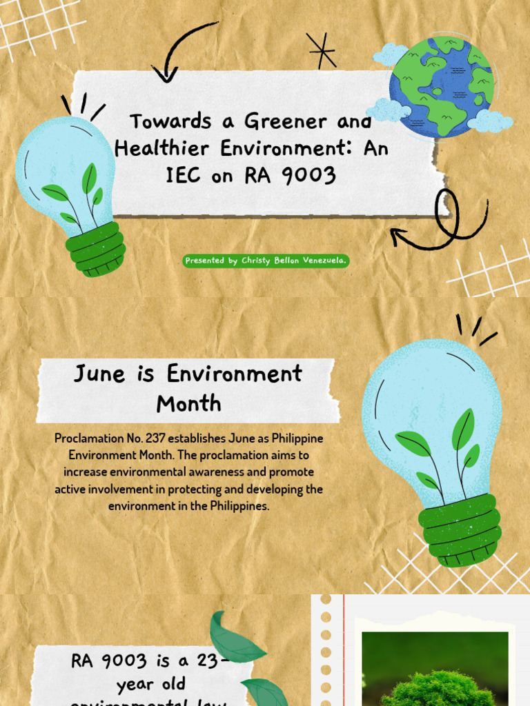 Brown and Green Scrapbook Sustainability and Ecology Presentation | PDF ...