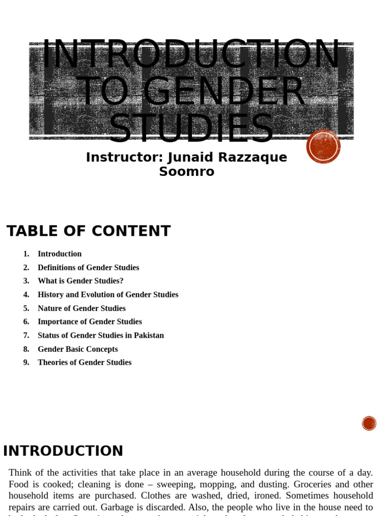 Introduction to Gender Studies Overview | PDF | Intersectionality | Gender