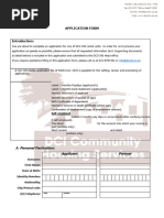 DCI Community Housing Application Form | PDF | Pension