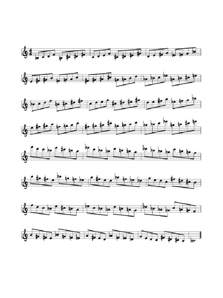 Warmups and Practice Exercises For Beginner Saxophone Players Sheet Music | PDF