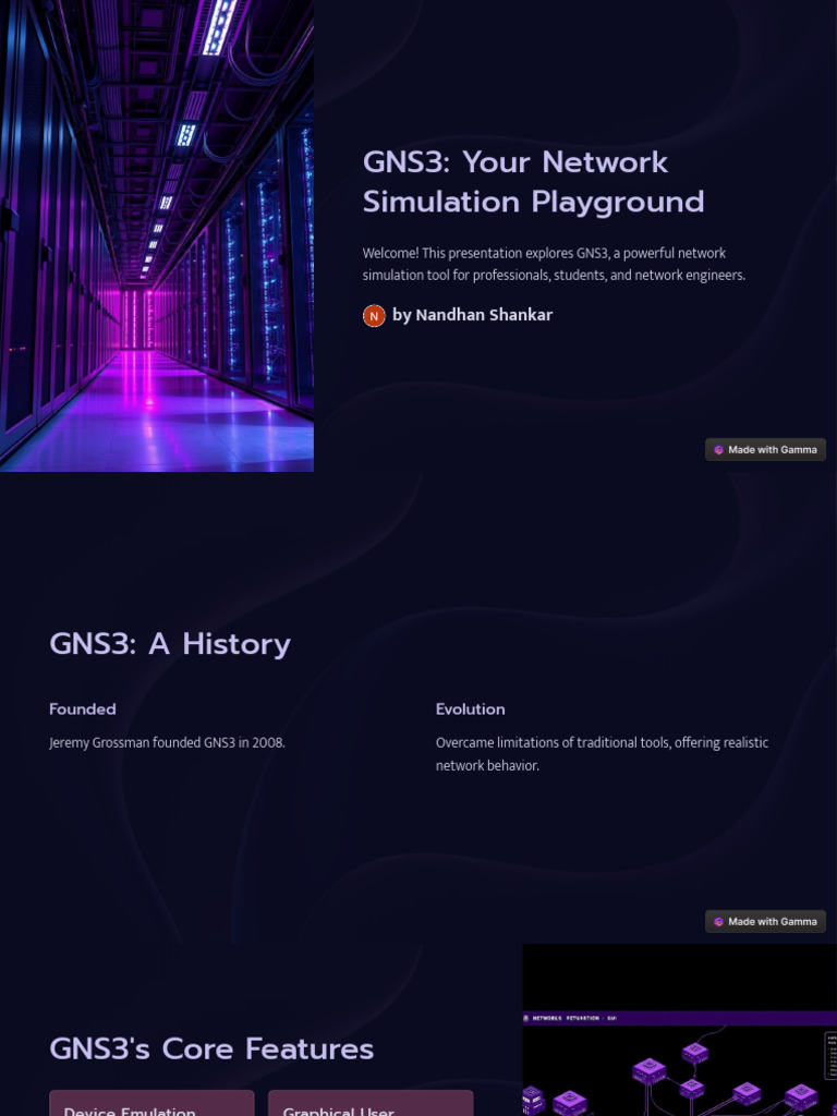 GNS3 Your Network Simulation Playground | PDF | Computer Network | Simulation