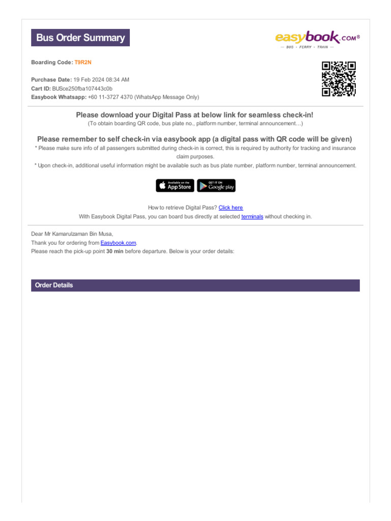 Order Summary | PDF | Travel Visa