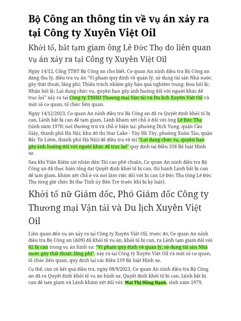 Vi Du Ve Hoi Lo | PDF