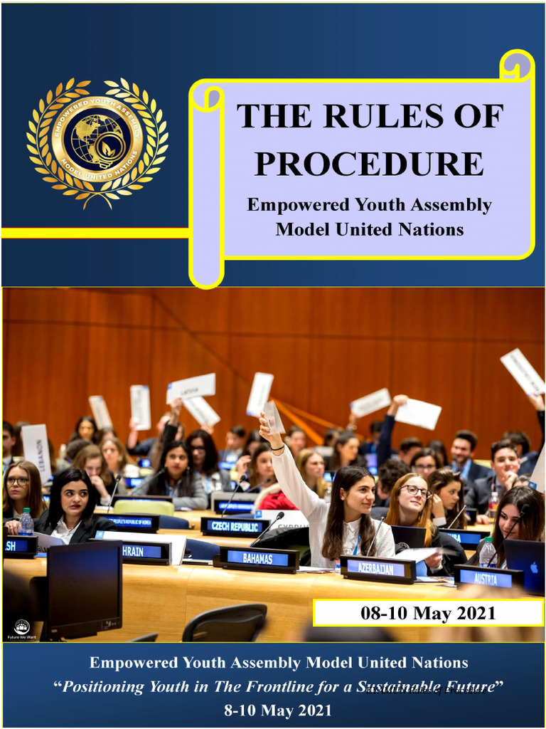 Rule of Procedure EYAMUN | PDF | Committee | Meetings
