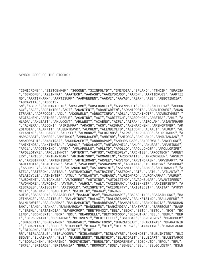 NSE CSV - Symbolcode and Symbol | PDF | Exchange Traded Fund | Economy Of India