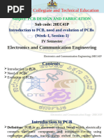 Introduction To PCB PDF | PDF | Printed Circuit Board | Electricity