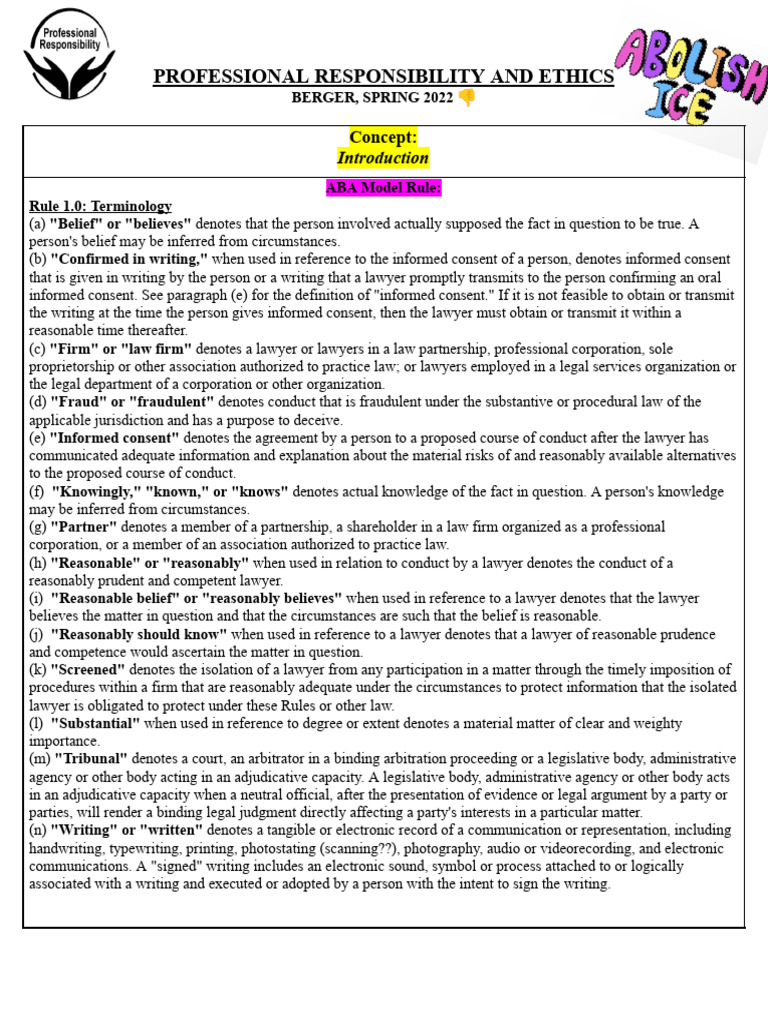 PRE Case Chart & Outline | PDF | Lawyer | Practice Of Law