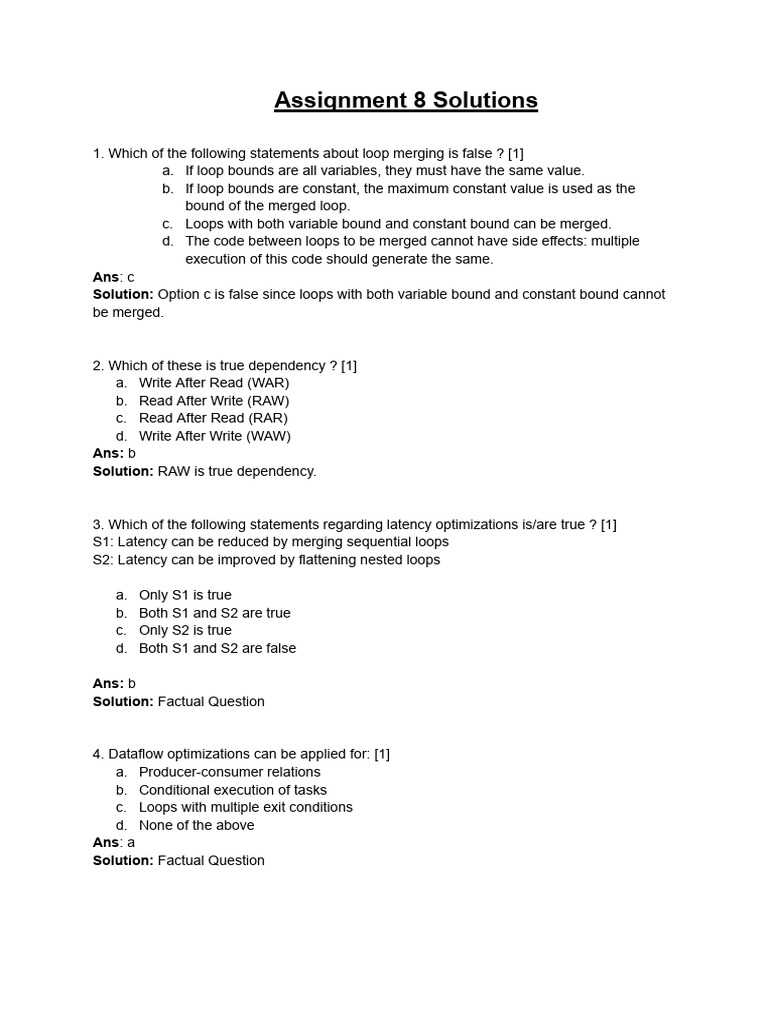 NPTEL Week 8 Solution_123 | PDF | Control Flow | C (Programming Language)