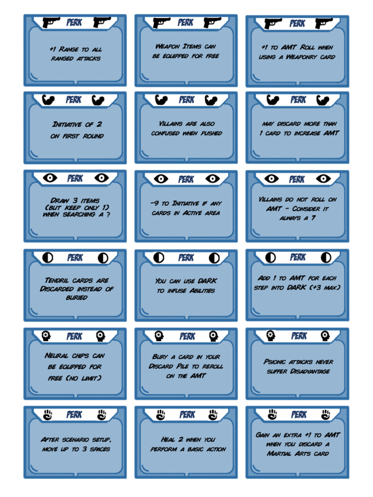 Guildhaven_perk_cards | PDF | Tabletop Games | Gaming