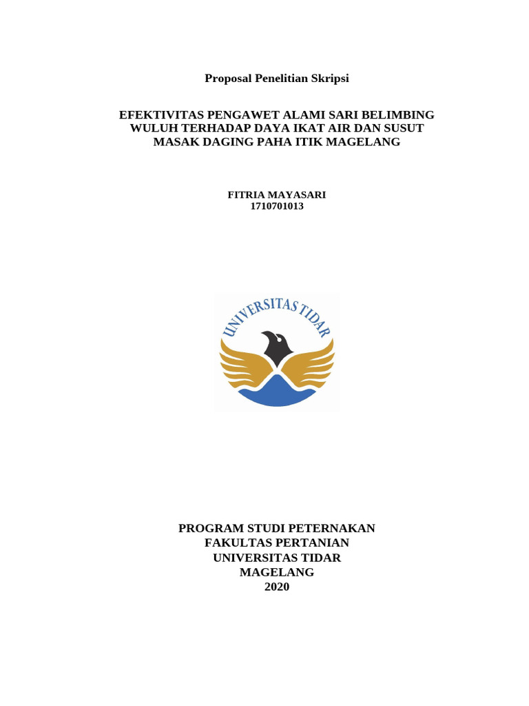 Proposal Fitria Mayasari Fix Go Sempro | PDF