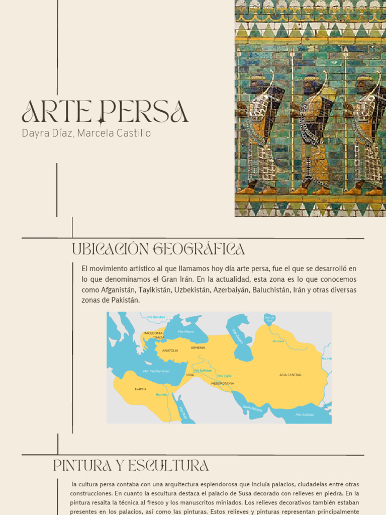 Arte y Escultura Persa: Un Resumen | PDF | Imperio aqueménida | Escultura