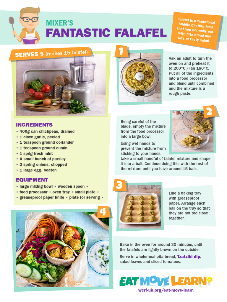EML Fantastic Falafel Recipe | PDF | African Cuisine | Food And Drink ...