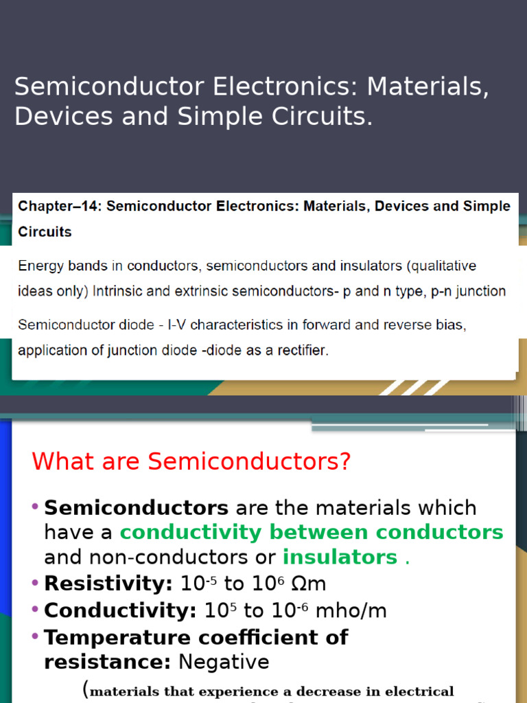 Chapter 14. Semiconductor Electronics_093131 | PDF | Semiconductors | Doping (Semiconductor)