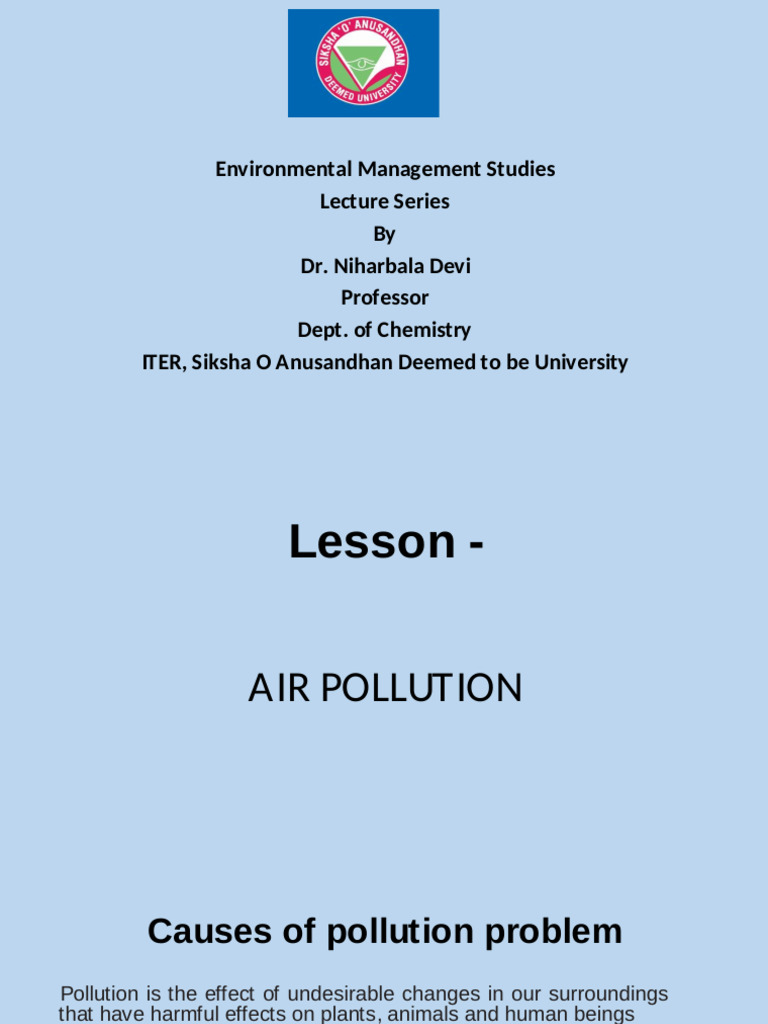 Air Pollution-nb-9 | PDF | Particulates | Pollution