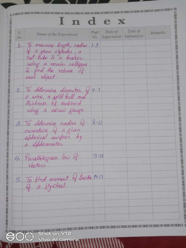 Physics Practical - 1 - Compressed-2 | PDF