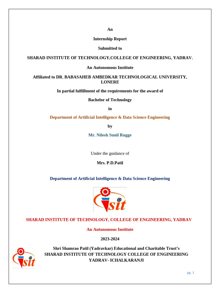 Internship Report 1 Pdf Statistics Relational Database