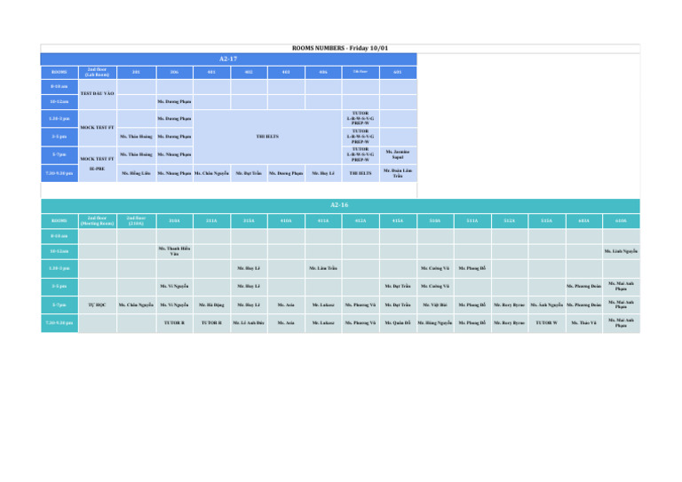 Rooms-Numbers-Friday-10-01-Hl - 2025-01-10T103732.890 | PDF