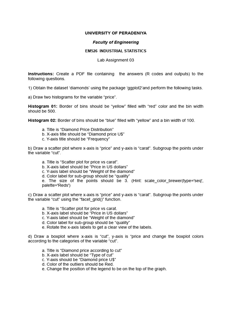 EM 526 - Lab Assignment 03 | PDF