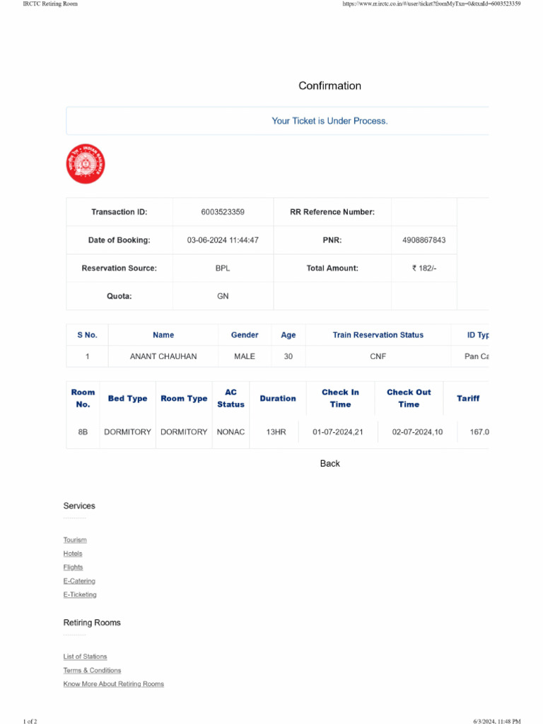 Dormitory Booking1 | PDF