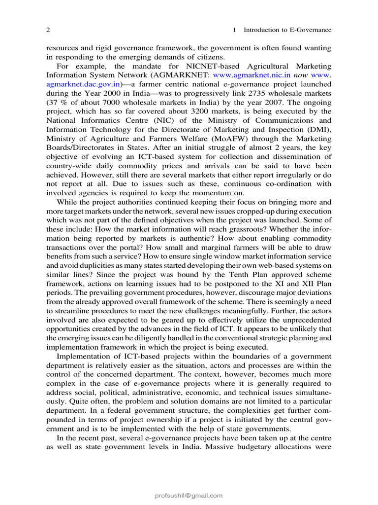 Chapter1 - IntroductiontoE Governance 03 | PDF | Economies