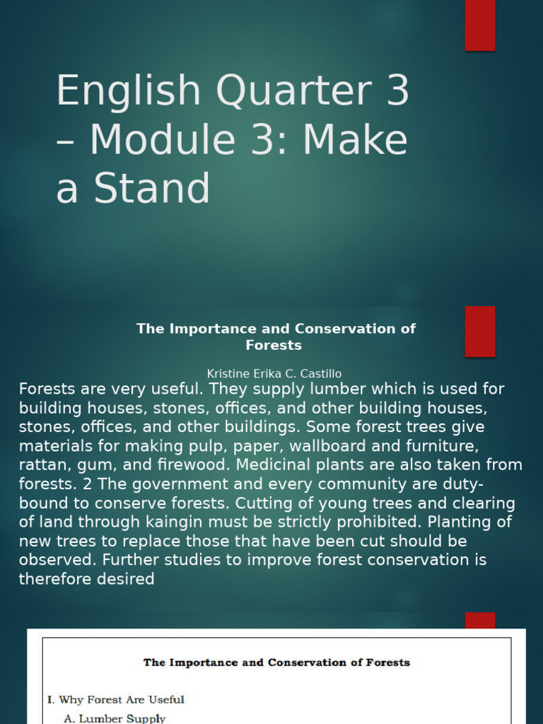 English 5 Quarter 3 – Module 3 | PDF | Natural Environment