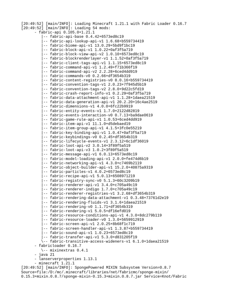 latest.log | PDF | Minecraft | Computer Science