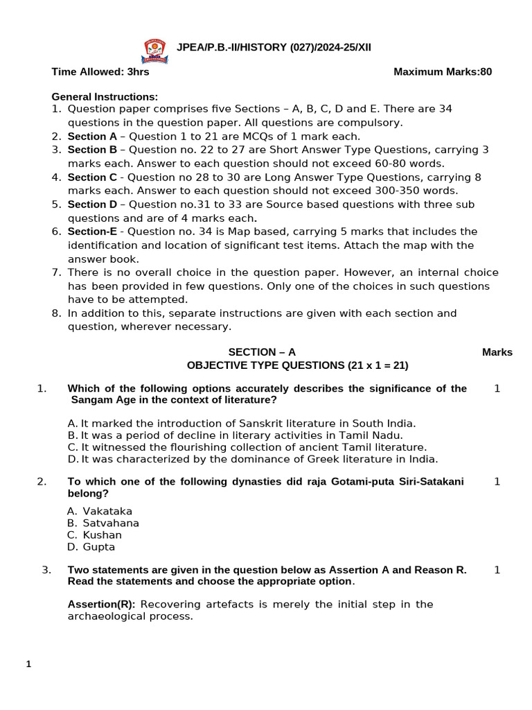 Xii History P B Ii Pdf Sanskrit