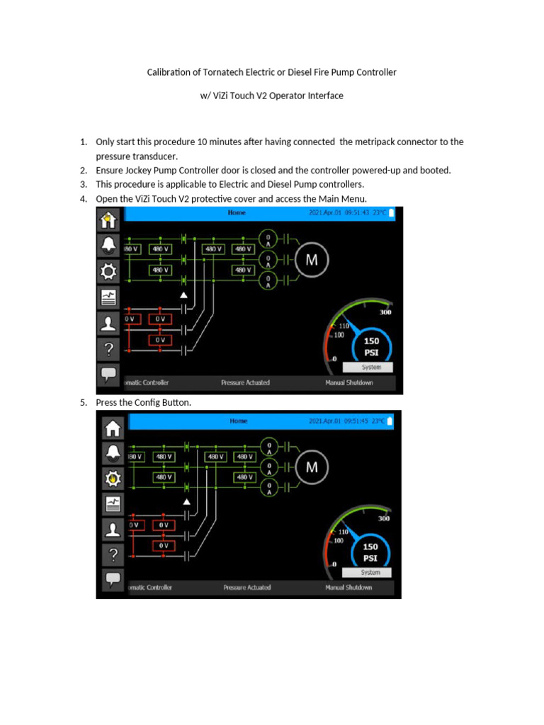 Tornatech Fire Pump Calibration Guide | PDF | Computing