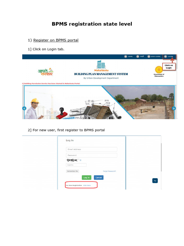 BPMS Registration Manual | PDF | Payments | Password