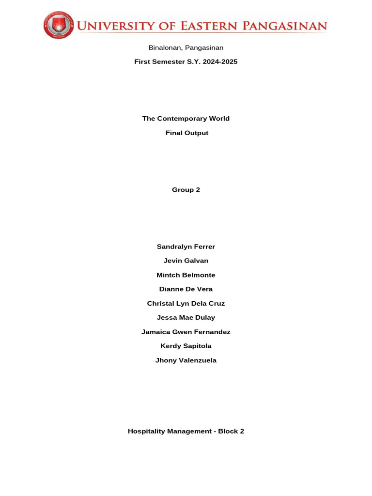 Ge3 Final Output | PDF | Globalization