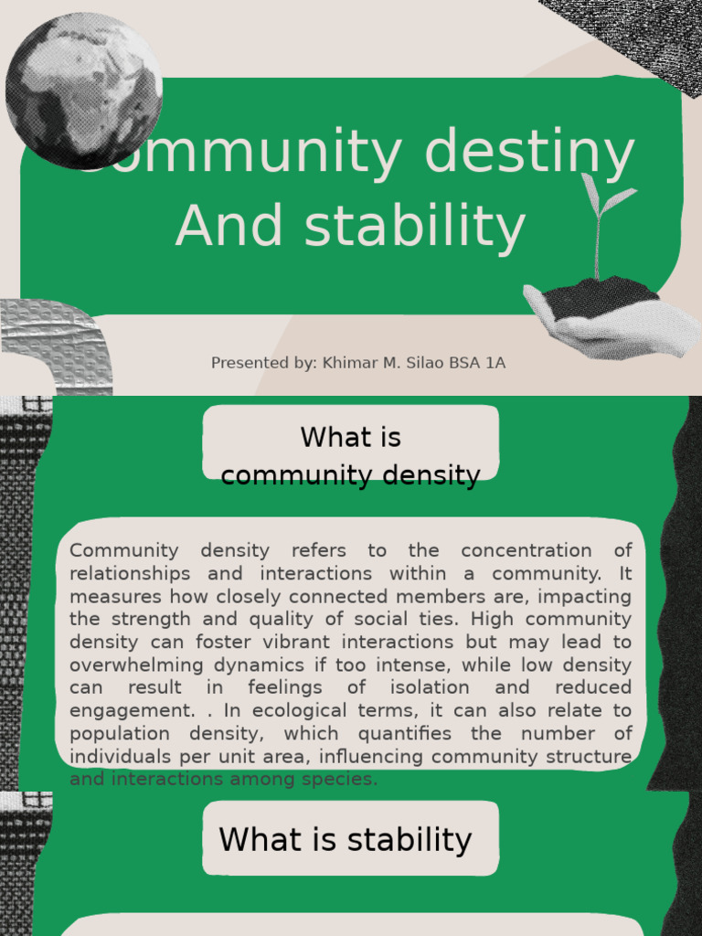 Community Density and Stability | PDF | Ecological Resilience | Ecosystem