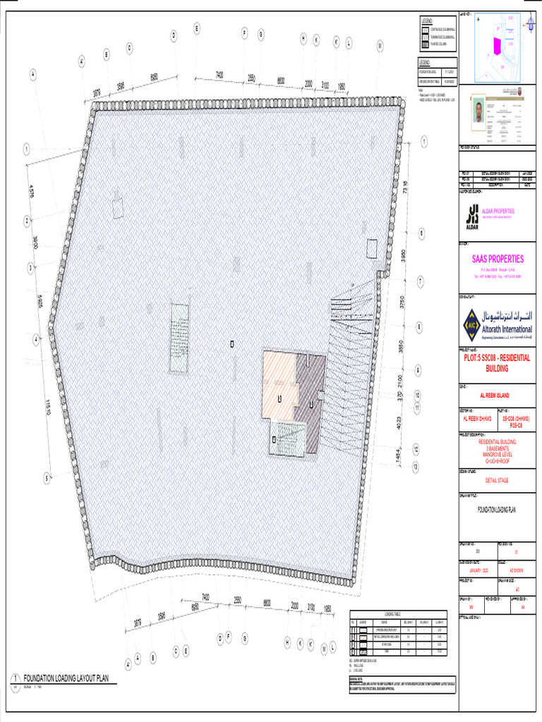 Foundation Loading Layout Plan | PDF