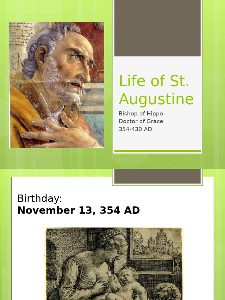 Life of St. Augustine | PDF | Augustine Of Hippo | Confessions (Augustine)