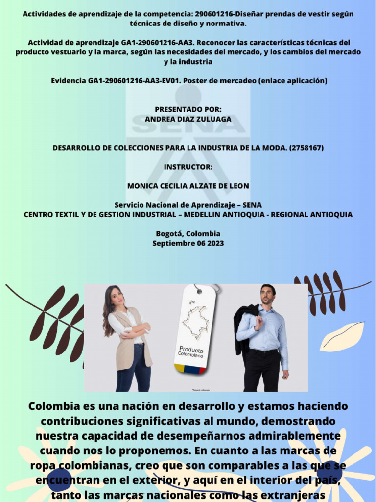 Evidencia GA1-290601216-AA3-EV01. Poster de Mercadeo (Enlace Aplicación) | PDF