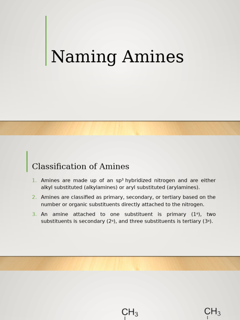 Naming Amines | PDF