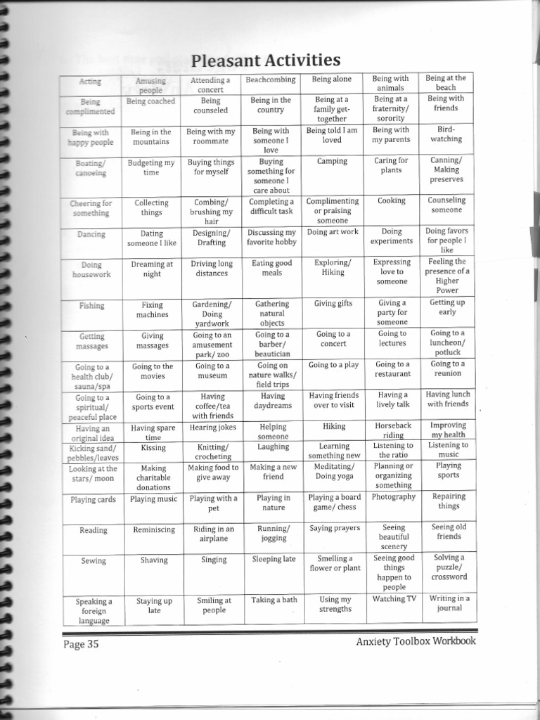 Pleasant Activities | PDF
