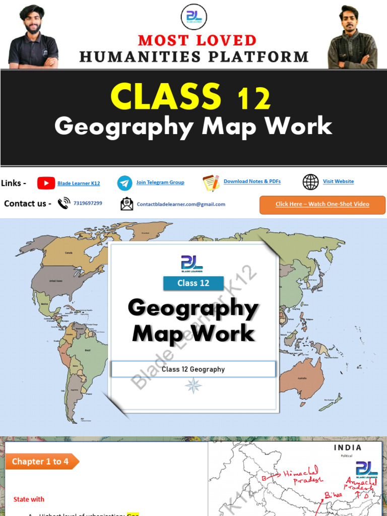 Geography Map Work Notes_51c4d744 6ad3 45e6 b005 7e7477c97c38 | PDF ...